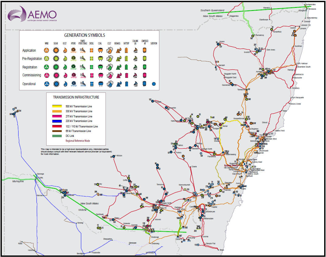 AEMO | NEM generation maps